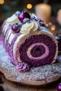 Delicious Purple Velvet Cake Roll Recipe