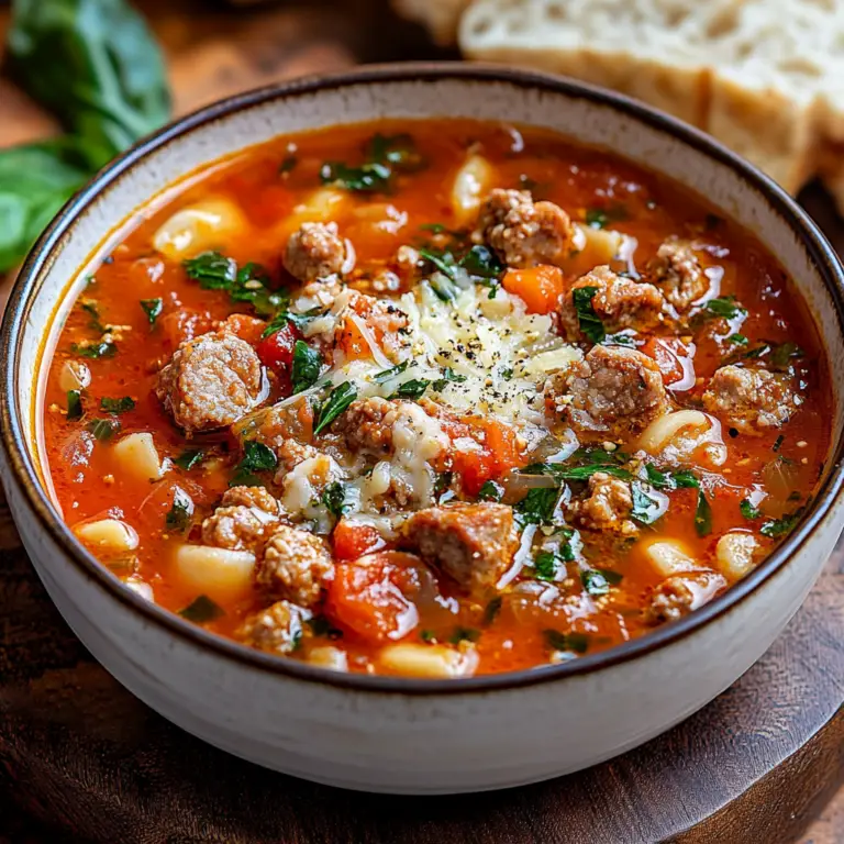 Italian Sausage Soup - Hearty and Flavorful Comfort Food
