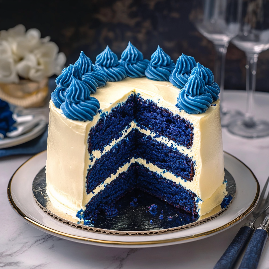 Divine Blue Velvet Cake
