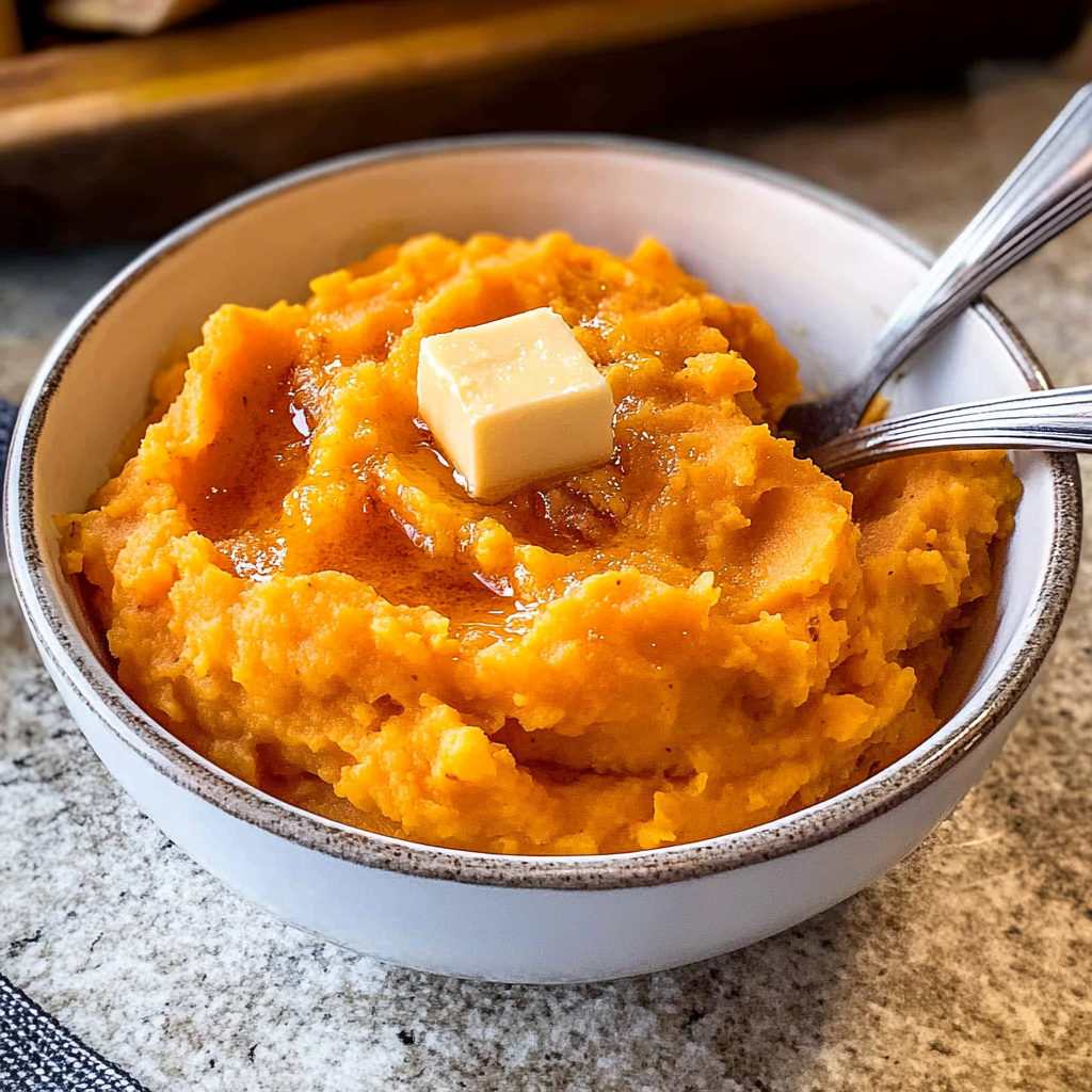 Honey Butter Mashed Sweet Potatoes