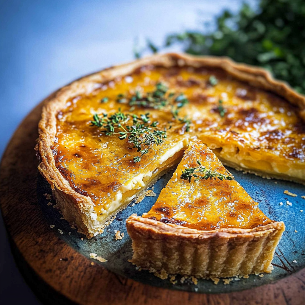 Caramelized Onion Butternut Squash Tart