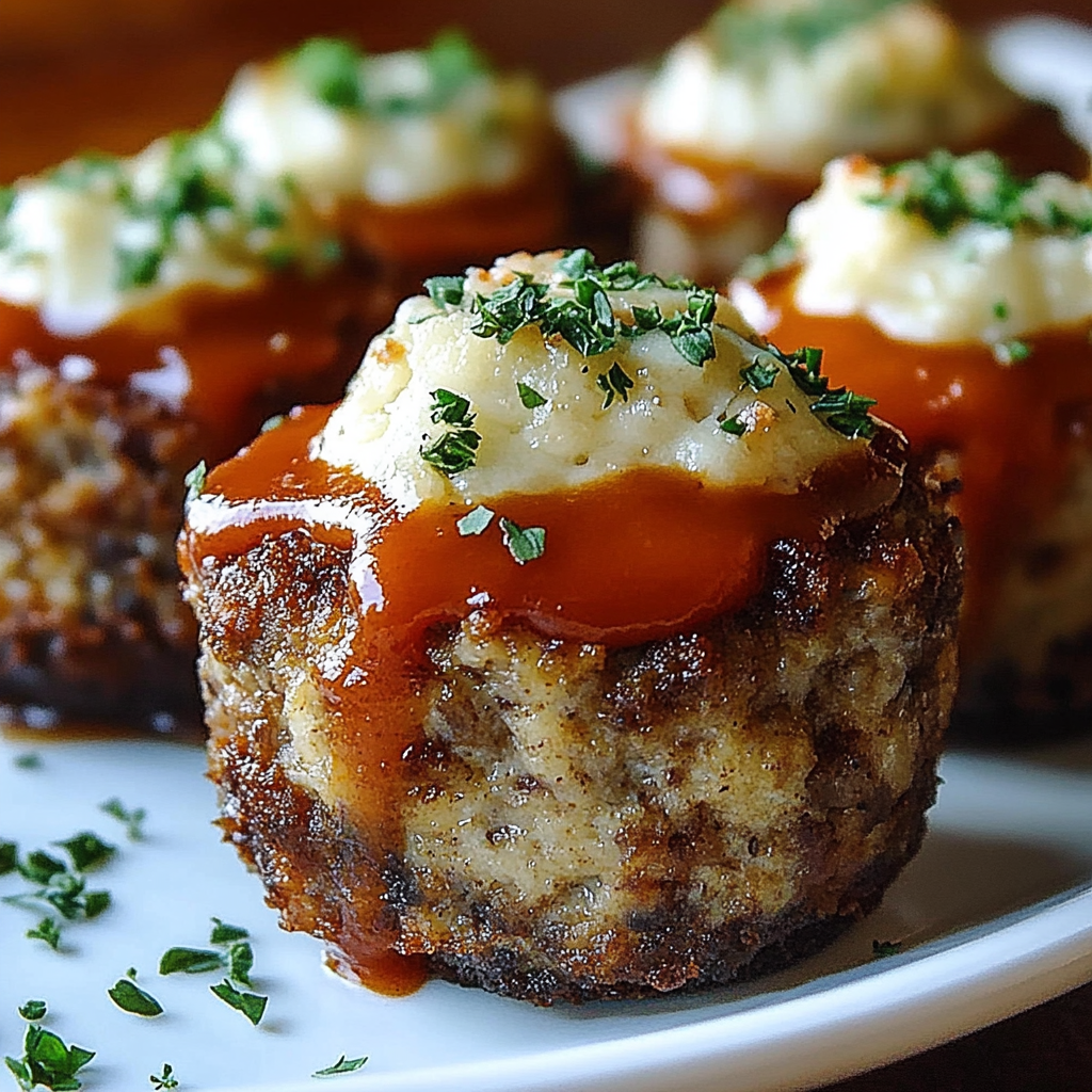 Savory Meatloaf Muffin Cups