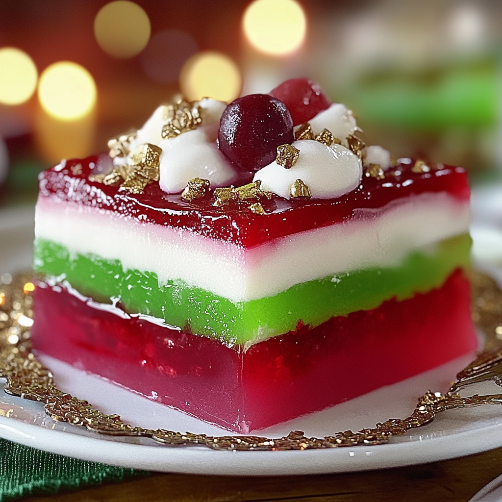 Easy Layered Christmas Jello