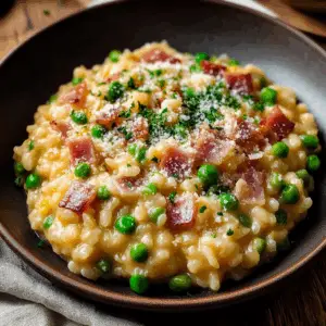 Ham and Pea Risotto