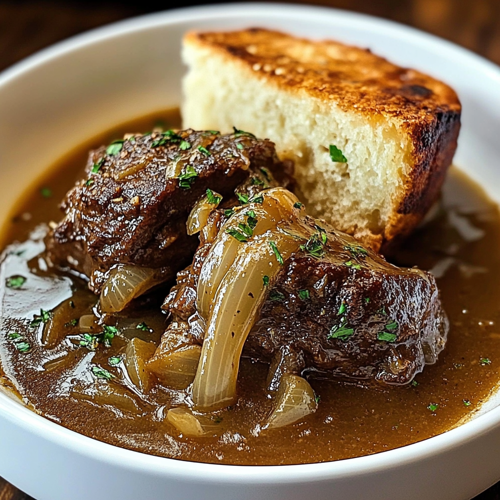 French Onion Beef Short Ribs